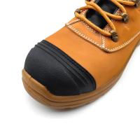 China Oil And Water Slip Resistant Boots Industrial Leather Construction Boots With Zipper for sale