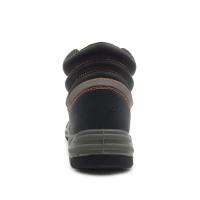China Anti Impact Industrial Safety Boots S1P / S3 Black Leather Work Boots for sale