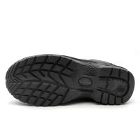 China Black Genuine Leather Boots Anti Puncture Work Shoes Mining for sale