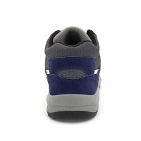 China Steel Toe Suede Leather Work Boots Blue Industrial Construction Boots for sale