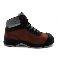China Crazy Horse Leather Casual Shoes High Cut Safety Shoes For Men for sale