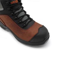 China Crazy Horse Leather Casual Shoes High Cut Safety Shoes For Men for sale