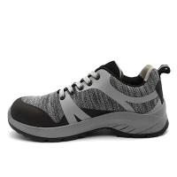 China Breathable Sports Fashion Steel Toe Shoes Anti Impact Fly Knit Shoes Fly Knitting for sale