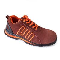 China Genuine leather Yellow Steel Toe Shoes Lightweight S3 Safety Boots for sale