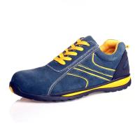 China Genuine leather Yellow Steel Toe Shoes Lightweight S3 Safety Boots for sale