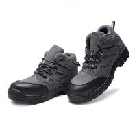 China Genuine Leather Grey Shoes S1 / S3 Safety Shoes With Steel Toe And Steel Plate for sale
