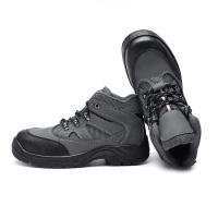 China Genuine Leather Grey Shoes S1 / S3 Safety Shoes With Steel Toe And Steel Plate for sale