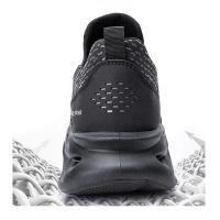 China Composite Toe Industrial Safety shoes Lightweight Slip Resistant Work Shoes Black for sale