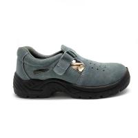 China Suede Leather Mens Construction Safety Shoes With Steel Toe And Steel Plate for sale