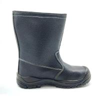China Steel Toe / Steel Plate Welding Safety Shoes Pure Leather High Ankle Shoes For Men for sale