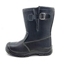 China Steel Toe / Steel Plate Welding Safety Shoes Pure Leather High Ankle Shoes For Men for sale