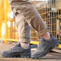 China Gray  Industrial Safety Shoes Micro Fiber Sport Fashion Safety Shoes Waterproof S3 Standard for sale