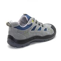 China Breathable Factory Safety Shoes Lightweight Cow Suede Leather Shoes Slip Resistant for sale