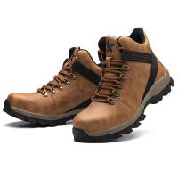 China Nubuck Leather Industrial Safety Shoes Steel Toe Cap Shoes For Men for sale