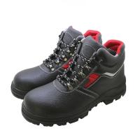 China Cow Split Construction Safety Shoes Steel Toe Anti Smashing Shoes Protective for sale