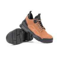 China Unisex Crazy Horse Leather Boots Yellow Steel Toe Safety Footwear Unisex for sale