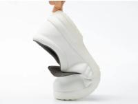 China Medical Nursing Clinical Shoes White Leather Non Slip Shoes In Orthopedic Hospital for sale
