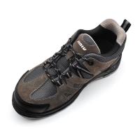 China Suede Leather Breathable Mesh Work Shoes Anti Puncture Mens Athletic Slip On Shoes for sale