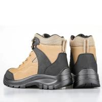 China Yellow Steel Toe Cap Work Shoes CE Mens Nubuck Boots For Winter for sale