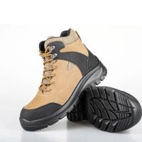China Yellow Steel Toe Cap Work Shoes CE Mens Nubuck Boots For Winter for sale