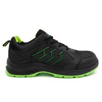 China KPU Black Mesh Boots Industrial Breathable Steel Toe Sneakers S3 for sale