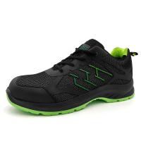 China KPU Black Mesh Boots Industrial Breathable Steel Toe Sneakers S3 for sale