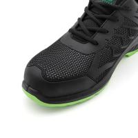 China KPU Black Mesh Boots Industrial Breathable Steel Toe Sneakers S3 for sale