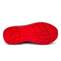 China KPU Breathable Mesh Work Boots S3 Slip Resistant Steel Toe Shoes Black Red for sale