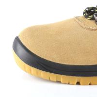 China Yellow Industrial Safety Shoes Nubuck Leather Steel Toe Woodland Safety Shoes Anti Static for sale