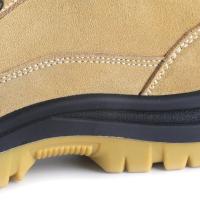 China Yellow Industrial Safety Shoes Nubuck Leather Steel Toe Woodland Safety Shoes Anti Static for sale