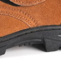 China Unisex Welding Safety Shoes Mens Steel Toe Welding Boots Yellow for sale