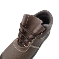 China S3 Waterproof Safety Boots Steel Toe Genuine Leather Mid Cut Work Boots for sale