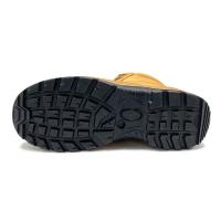 China Yellow Security Work Boots Industrial Nubuck Leather Boots With Steel Toe for sale
