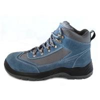 China S1P Industrial Steel Toe Shoes Anti Impact Puncture Resistant Work Boots Blue for sale