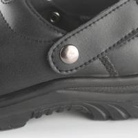 China Action Leather Kitchen Safety Shoes Waterproof Steel Toe Slip Resistant Shoes Black for sale