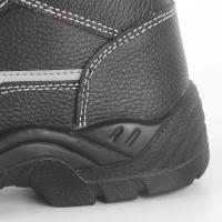 China Industrial Security Work Boots Puncture Resistant Genuine Leather Footwear For Mining for sale