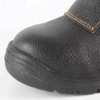China Steel Toe Welding Safety Shoes No Lace Mens Leather Work Boots Durable for sale
