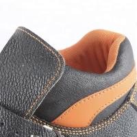 China Steel Toe Welding Safety Shoes No Lace Mens Leather Work Boots Durable for sale