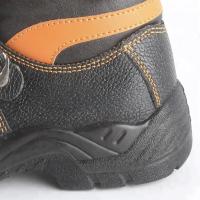 China Steel Toe Welding Safety Shoes No Lace Mens Leather Work Boots Durable for sale
