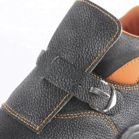 China Steel Toe Welding Safety Shoes No Lace Mens Leather Work Boots Durable for sale