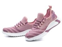 China Fly Knitting Safety Shoes For Women Lightweight Steel Toe Shoes for sale