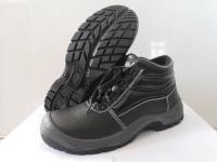 China Black Steel Toe Work Safety Shoes Unisex Leather Steel Toe Shoes ESD for sale
