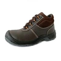 China Black Steel Toe Work Safety Shoes Unisex Leather Steel Toe Shoes ESD for sale