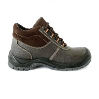 China Black Steel Toe Work Safety Shoes Unisex Leather Steel Toe Shoes ESD for sale
