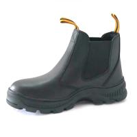 China No Lace Chelsea Safety Shoes Unisex Slip On Steel Toe Work Boots For Engineers for sale