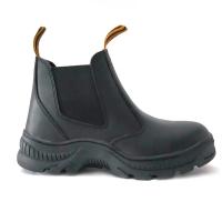 China No Lace Chelsea Safety Shoes Unisex Slip On Steel Toe Work Boots For Engineers for sale