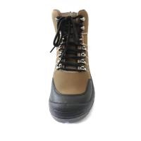 China Heavy Duty Security Work Boots Brown Mens Waterproof Non Slip Shoes for sale