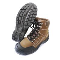 China Heavy Duty Security Work Boots Brown Mens Waterproof Non Slip Shoes for sale