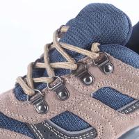 China Suede Leather Comfortable Safety Shoes Outdoor Steel Toe Boots Brown for sale