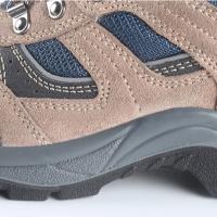 China Suede Leather Comfortable Safety Shoes Outdoor Steel Toe Boots Brown for sale